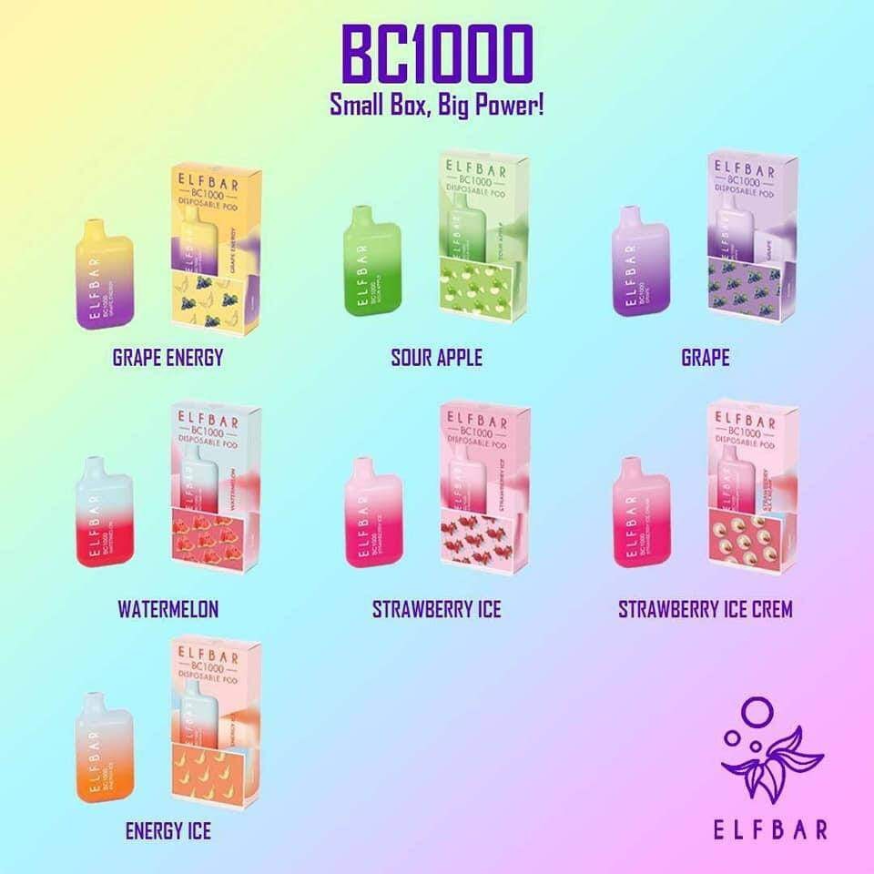 Elf Bar BC1000 Puff Disposable Pod - Vape 'N GO