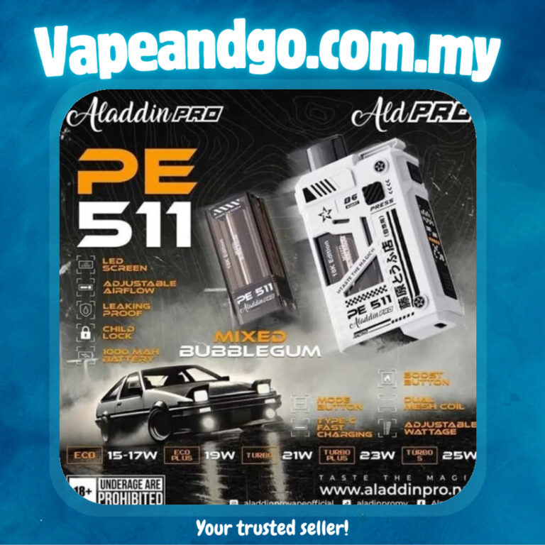 ALADDIN PRO PE511 18000 PUFFS Starter Kit Genuine Stock Buy Now - Vape ...
