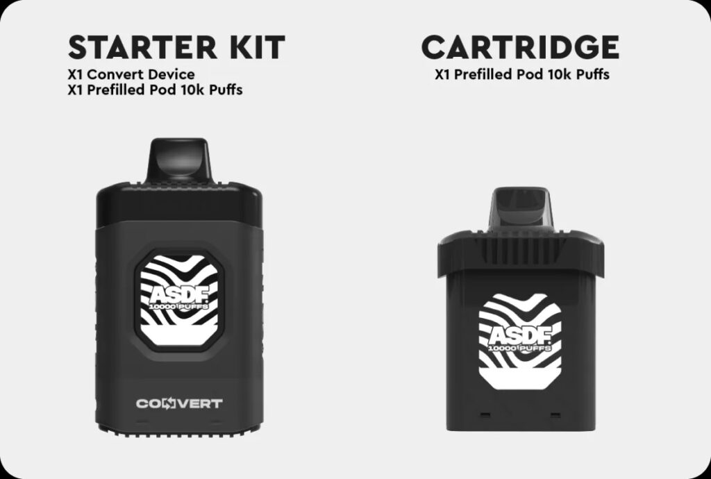 CONVERT 10000 PUFFS PREFILLED POD BY ASDF Genuine Stock Buy Now - Vape ...