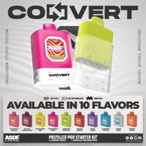 CONVERT 10000 PUFFS PREFILLED POD BY ASDF Genuine Stock Buy Now - Vape ...