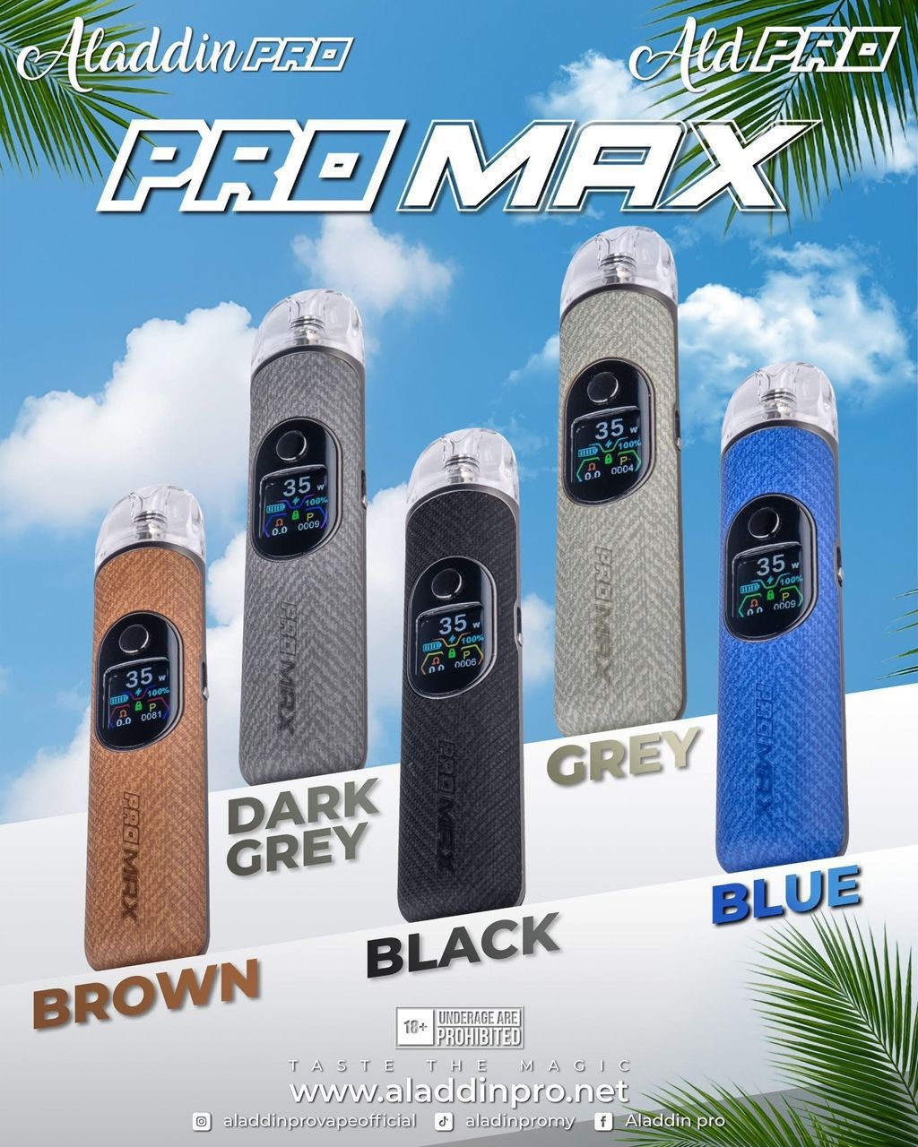️ALADDIN PRO MAX DEVICE Genuine Stock Buy Now - Vape And Go