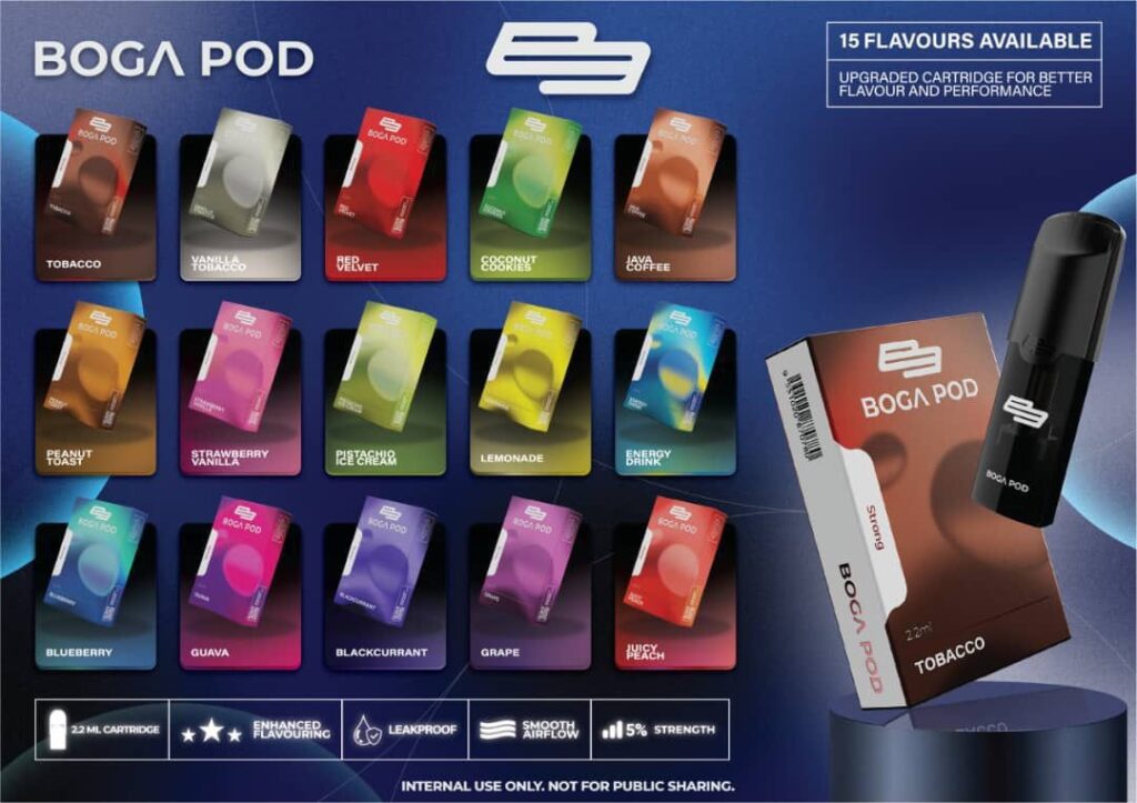 BOGAPOD CARTRIDGE BY ASDF Genuine Stock Buy Now - Vape And Go