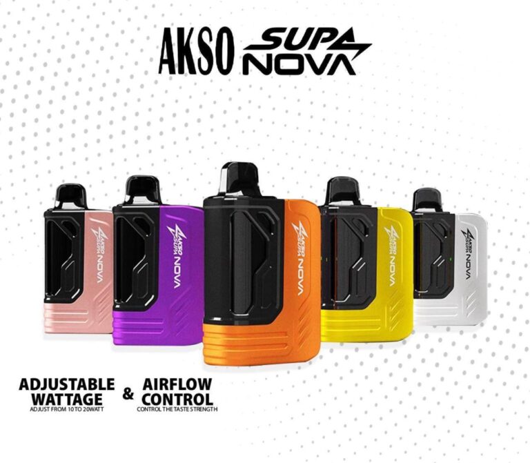 Akso Supa Starter Kit 12000 Puff Akso Supa Pro / Supa Nova Genuine ...