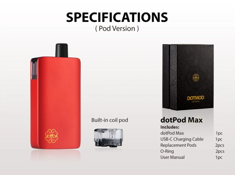 Dotpod Max Device 2000 mAh Built-In Battery Genuine Stock Buy Now ...